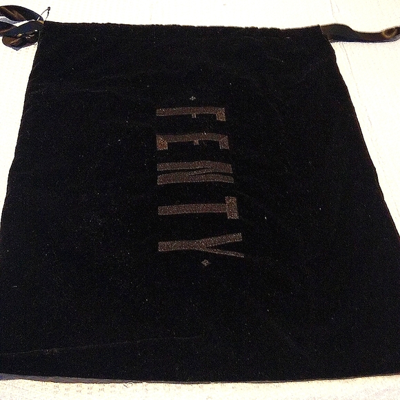 Fenty Beauty | Bags | Fenty Puma Dust Bag Black Velvet Drawstring Bag ...